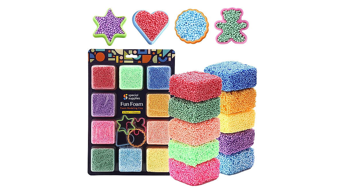 Fun Foam Beads Play Kit for Kids - Creative Learning