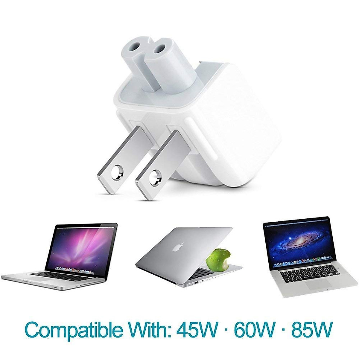 AC Power Adapter Plug Travel Charger Wall Plug Converter US Standard Duck Head for Apple MacBook Plug Adapter iPhone iPad iPod Power Adapter Plug AC for MAC - 1PCS