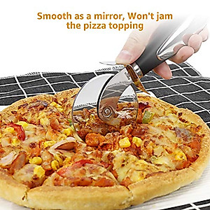 Pizza Cutter Wheel - Premium Kitchen Pizza Cutter - Super Sharp and Easy to Clean Pizza Slicer, Pizza Wheel, Cortador De Pizza, Black