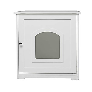 zoovilla Kitty Litter Loo – Hidden Litter Box Furniture, White