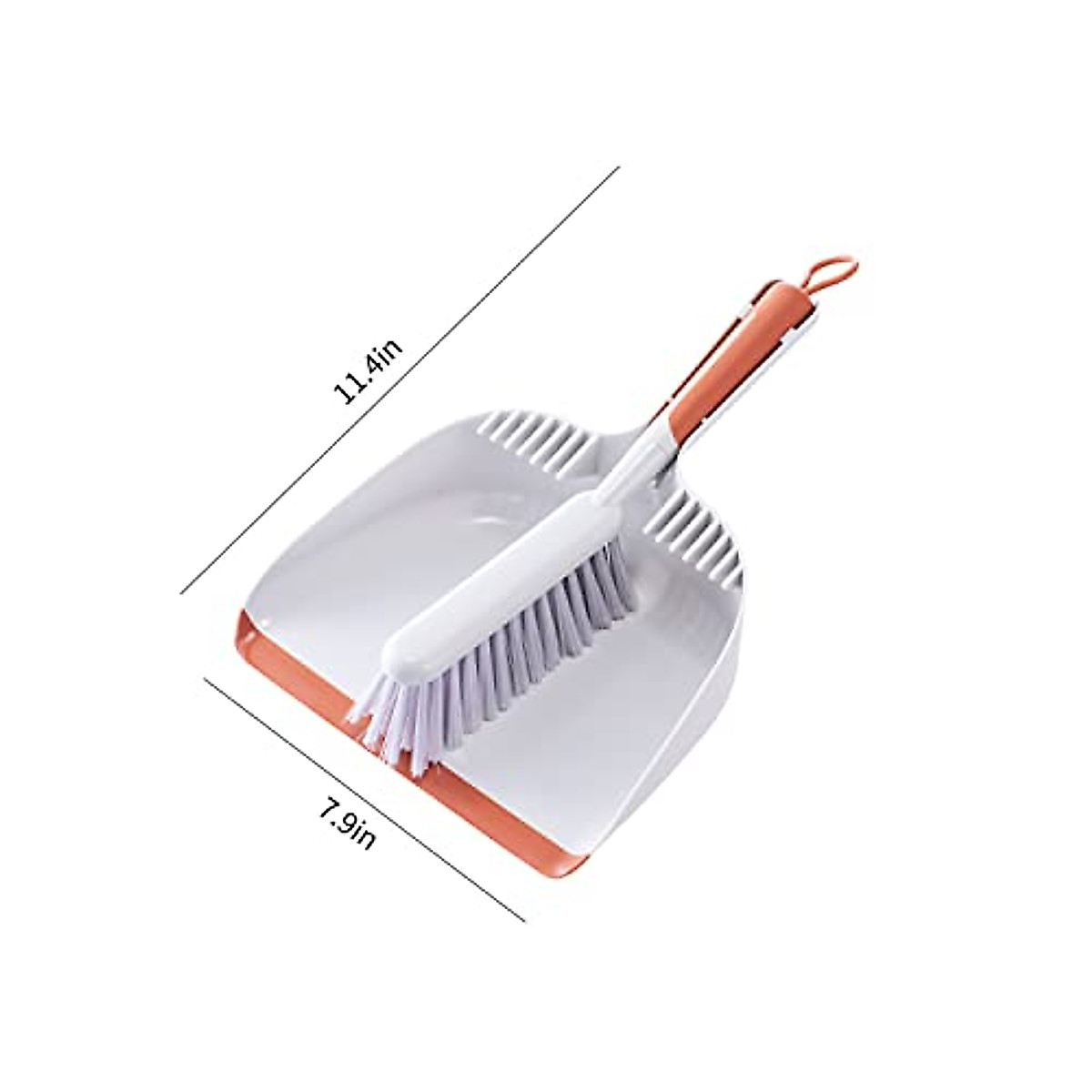 Small Dustpan and Brush Set Mini Broom and Dustpan Set, Dust Pan Brush Nesting Tiny Cleaning Broom, Small Broom and Dustpan Set for Desk, Table, Home, Kitchen Necessities