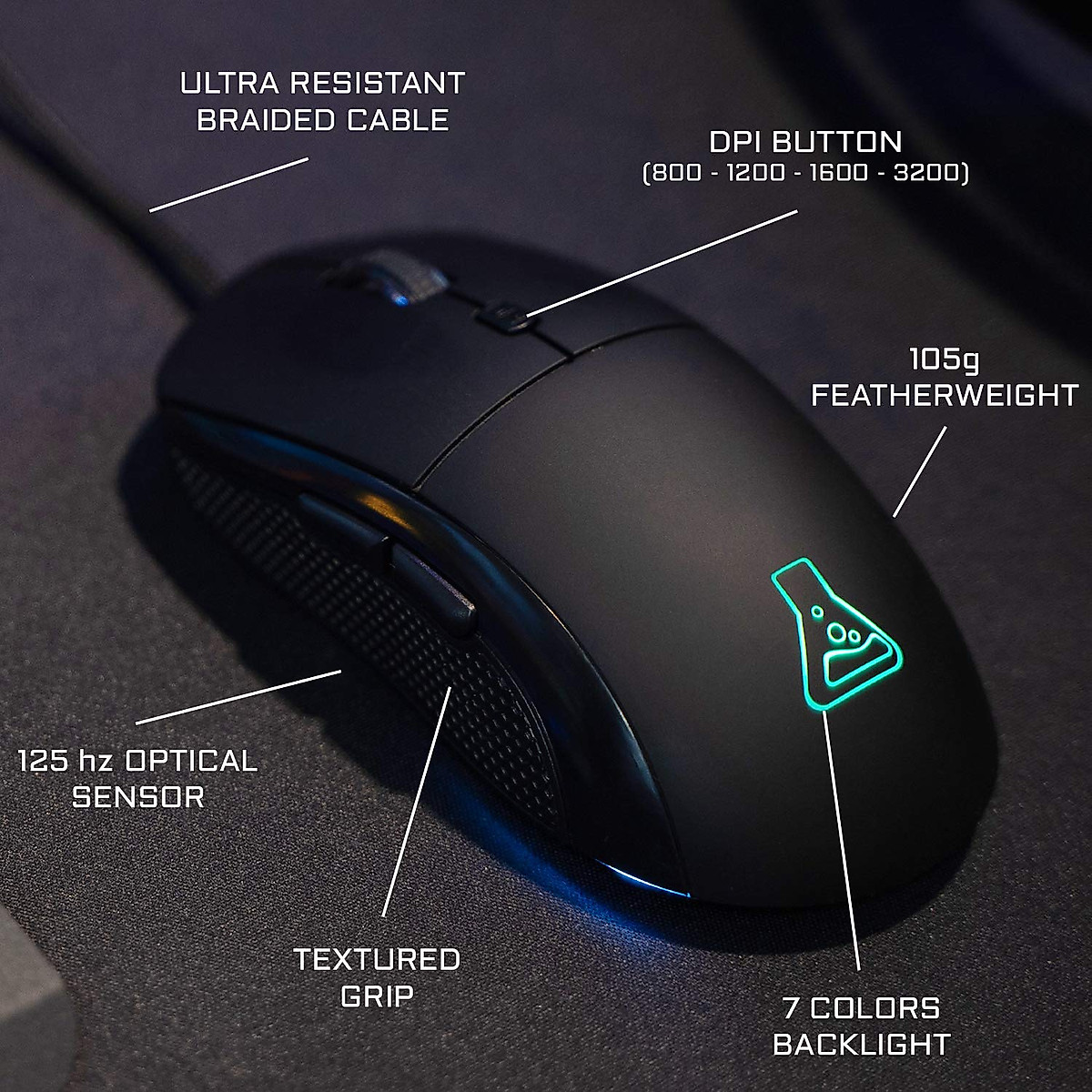 G-LAB Combo Selenium - 4 in 1 Gaming Set - Backlit QWERTY Gaming Keyboard, 3200 DPI Gaming Mouse, Headset Gaming, Non-Slip Mouse Pad – Gamer Pack Compatible with PC/PS4/PS5/Xbox One/Xbox Series X