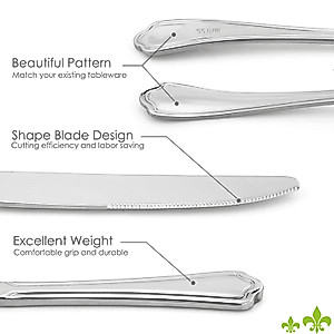 20 Pieces Silverware Set with Organizer/Tray for 4, HaWare Stainless Steel Flatware Cutlery Set, Elegant Design for Home Hotel Kitchen Wedding, Mirror Polished & Dishwasher Safe