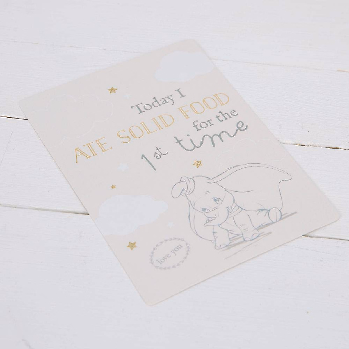 Widdop Disney Baby Dumbo Elephant Photo Album and Milestone Card Boxed Set