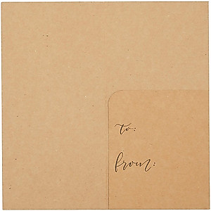 Pipilo Press 36 Pack Money Cards with Envelopes, A Gift for You Cards for Cash, Holiday's, Birthday's (Kraft Paper, 3.5 x 7.25 In)