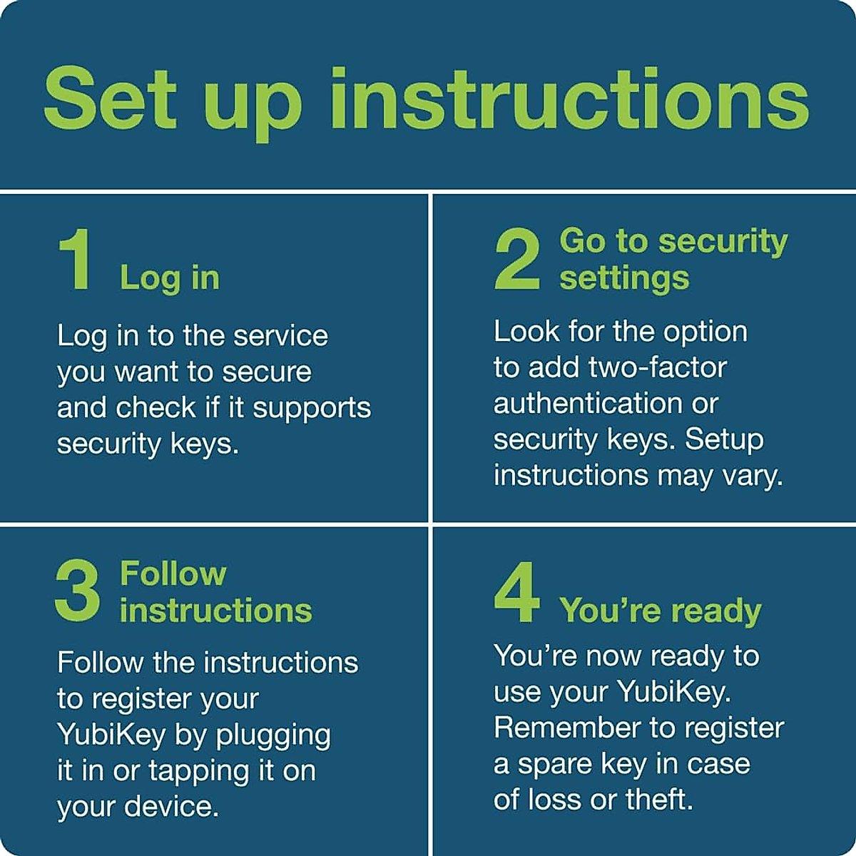 Yubico - YubiKey 5 NFC - Two-Factor authentication (2FA) Security Key, Connect via USB-A or NFC, FIDO Certified - Protect Your Online Accounts