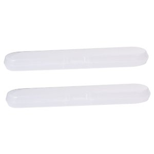 OHPHCALL 2pcs Box Thermometer Display case Thermometer Holder Thermometer Carrying Case Thermometer Organizer platic Storage Bins Clear Stand Travel Temperature Measurement Digital Box