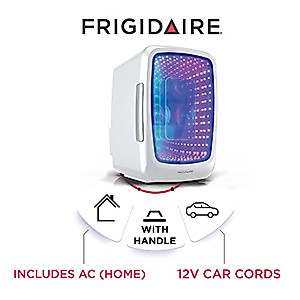 Frigidaire EFMIS179 Gaming Light Up Mini Beverage Refrigerator, White