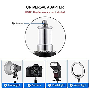 Selens 11" Photo Studio Camera Ceiling Mount, Wall Mount Boom Arm for Photo Studio Video Light, Umbrella, Ringlight, Monolights Photography with 1/4" Thread