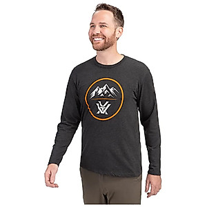 Vortex Optics Three Peaks Long Sleeve Shirts (Charcoal Heather, 3X-Large)