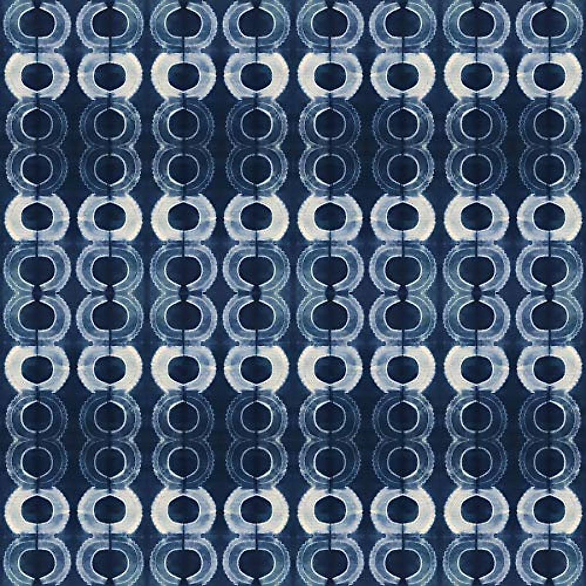 PBS Fabrics Shibori Dye Indigo Quilter's Cotton by The Yard, Doily Dots