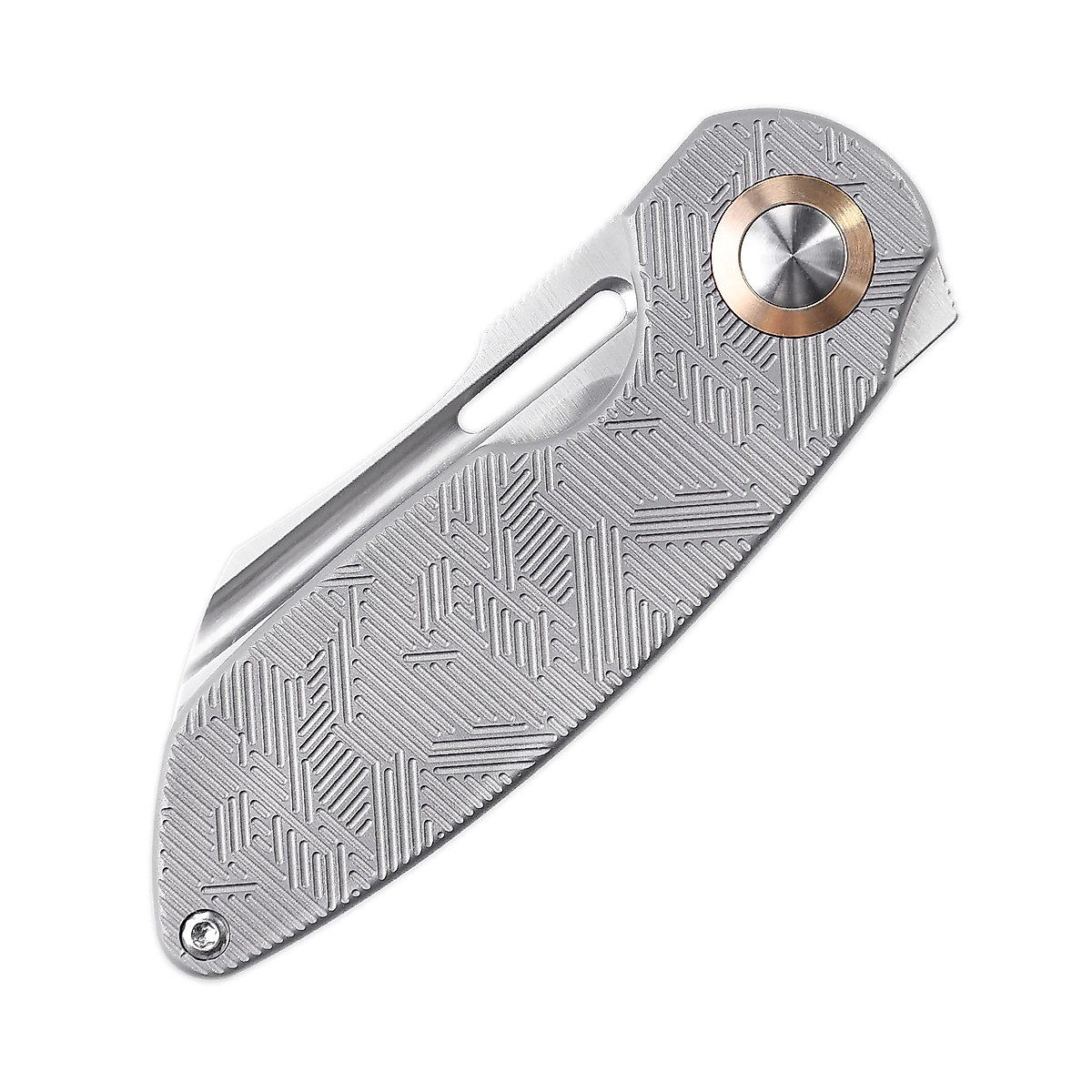 Kizer OCTOBER Folding Knife 2.91 Inches 20CV Blade Steel Pocket Knife Titanium Handle Ki3569A1