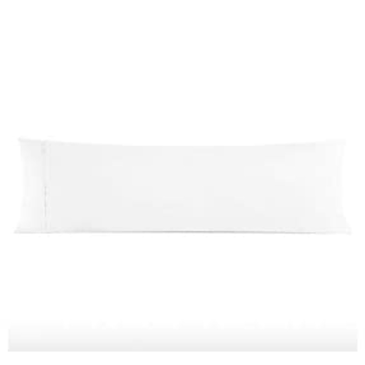 Italian Luxury Body Pillow Cover - Soft 21" x 60" Microfiber Long Pillow Case w/ No Zipper - Fits 20" ﻿x 54" Pillow, Machine Washable, White
