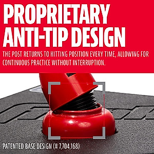 Franklin Sports Kids Teeball Batting Tee - Youth Baseball Tee Stand - Adjustable + Portable Hitting Practice Tee - MLB Spring Swing