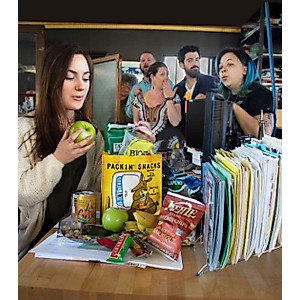 Blue Q Handy Tote ~ Hangry. Reusable lunch bag, little tote, gift bag, sturdy and easy to clean, made from 95% recycled material, 10"h x 8.5"w x 4.5"d