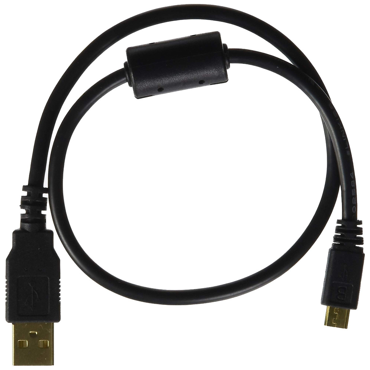 Monoprice USB-A to Micro B 2.0 Cable - 1.5 Feet - Black (3-Pack) 5-Pin, 28/24AWG, Gold Plated, with Single Ferrite Core