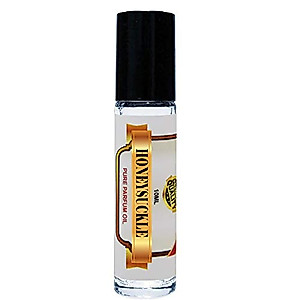Honeysuckle Perfume Oil Roll on for Women; 10ml Roller Bottle Premium Grade Fresh Floral Fragrance (Honeysuckle)