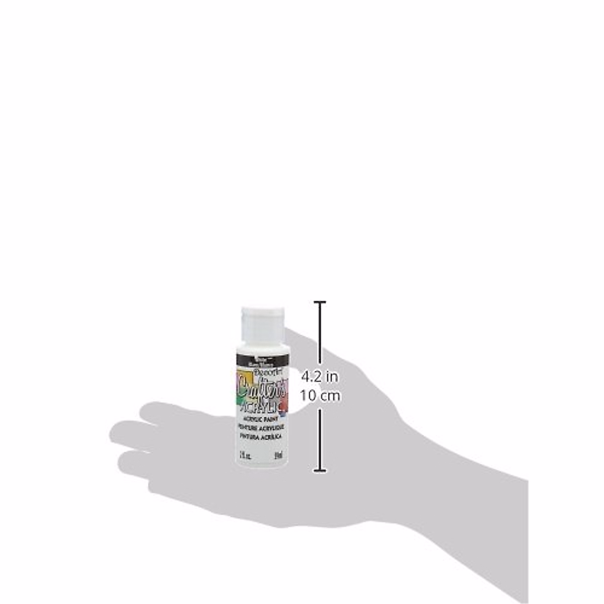 DecoArt DCA01-3 Crafter's Acrylic Paint, 2-Ounce, White