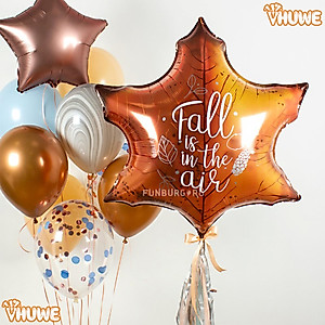 Chocolate Brown Star Balloons 18 Inch, 10 Pcs Chocolate Star Shaped Mylar Helium Foil Metallic Balloon for Birthday Party Decorations Baby Shower Wedding Anniversary Backdrop Party Supplies