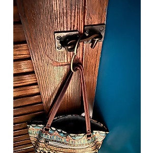 Clipa Bag Hanger – Matte Gold PVD - The Ring That Opens Into a Hook and Hangs in Just 1/2" of Space, Holds 33 lbs., 3 yr. Warranty