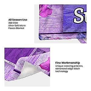 YRAQLVU Happy Retirement Gifts for Women Flannel Throw Blanket to Grandma Mom Warm Travel Blanket for Couch Lightweight Blankets 60&quot;x 50&quot;