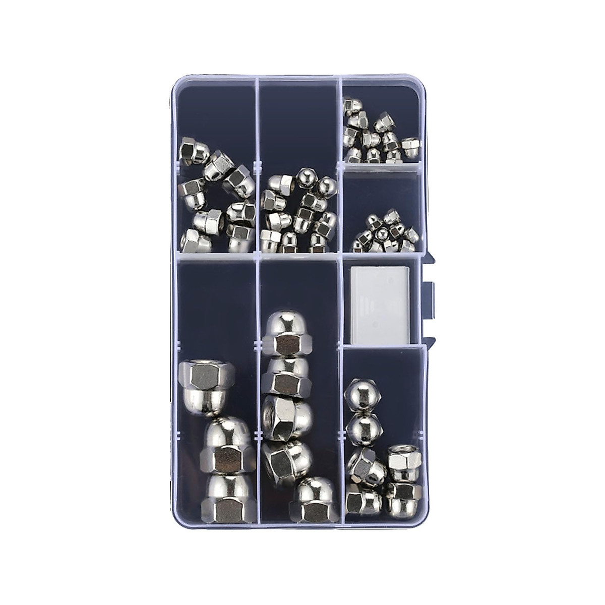 YOOYEH 50PCS 1/4-20 Acorn Cap Dome Head Nuts 304 201 316 Stainless Steel Nut Set Acorn Cap Nuts Decorative Dome Nuts