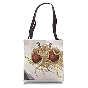Pastafarian Flying Spaghetti Monster Athiest Gift Graphic Tote Bag