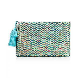 Estee Lauder Cosmetics Makeup Travel Bag (Red, Purple Animal Spots)