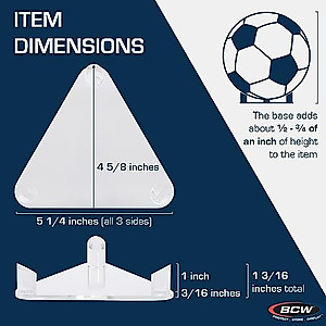 BCW Acrylic Basketball Stand Football Stand Soccer Ball Stand - Sleek Anti-Slip Design | Basketball, Soccer, Football Holders for Display | Football Display, Soccer Display & Basketball Display
