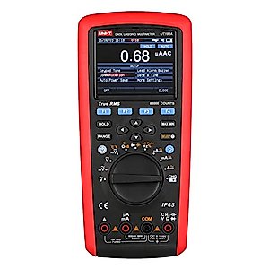UNI-T True RMS Data Logging Multimeter UT181A with Dual Temperature Measurement Low Pass Filter nS Conductance Trend Capture AC DC Voltage Current Ohm Admittance Capacitance Frequency 60,000 Counts
