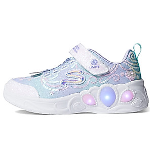 Skechers Kids Kids Princess Wishes Sneaker, Lavender/Multi, 10 US Unisex Toddler