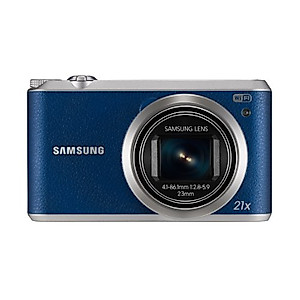 Samsung WB350F - 16.3MP BSI CMOS, 21X Optical Zoom, 3-inch LCD touchscreen, 1080p HD Video, Smart WiFi and NFC Digital Camera - Blue