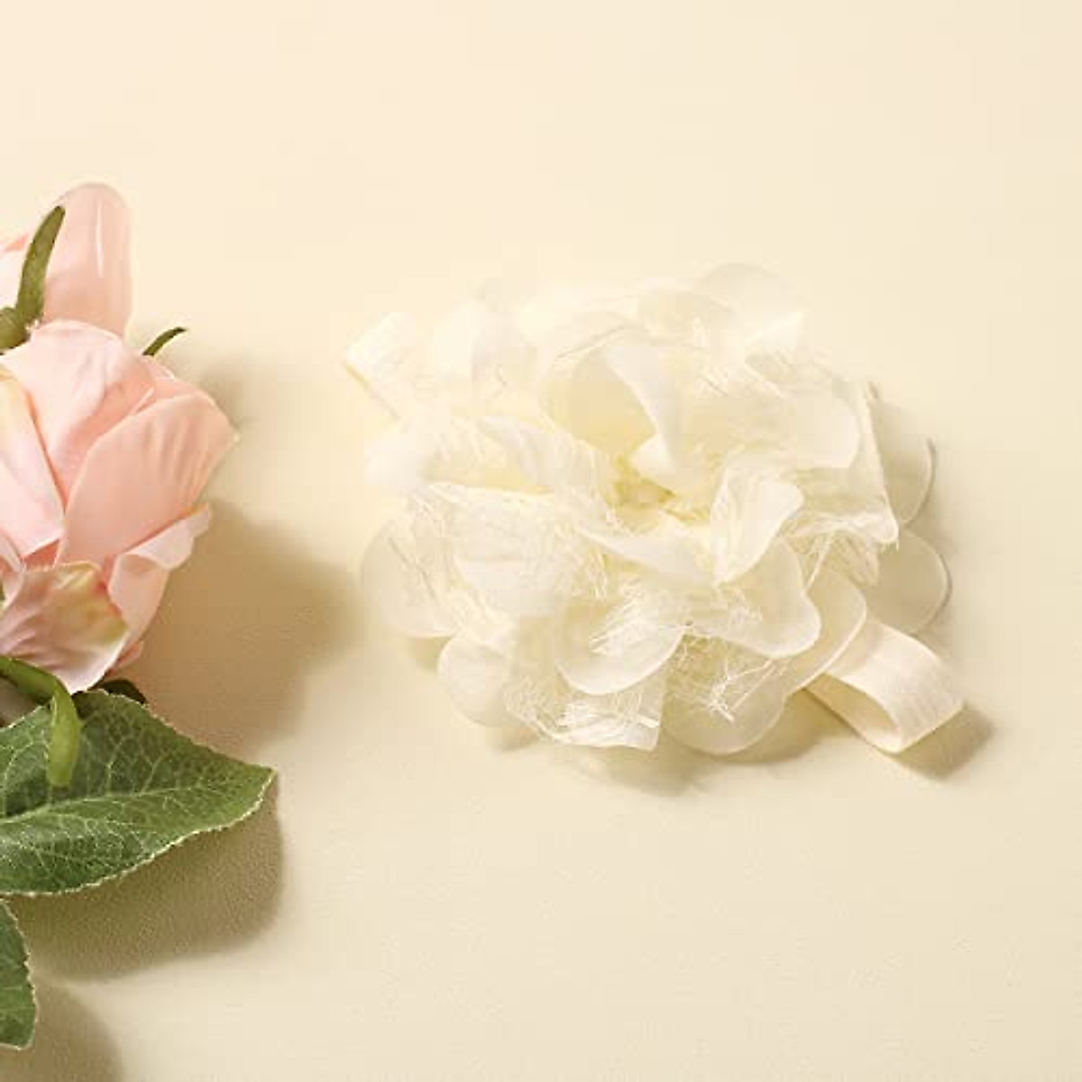 Ylsteed Newborn Girls Photography Prop Infant Tutu Skirt Newborn Lace Tulle Skirt Girl Photo Shoot Outfits Infant Princess Costume Clothes Photo Props-White