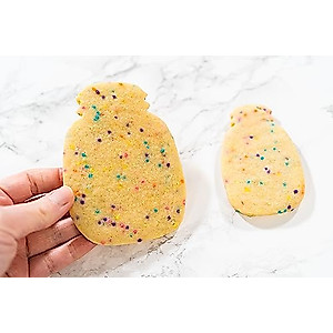 Bakerpan Stainless Steel Mason Jar Cookie Cutters, Jar Shape Cutter Set of 4 (3.5 Inch & 4.5 Inch)