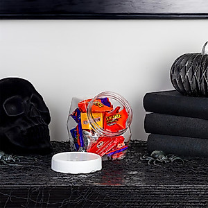 Cornucopia Plastic Hexagon Shaped Jars (4-Pack, 30oz); Value Pack of Containers for Snacks, Gifts and Storage, 2 1/2 Cup Capacity, 5 x 5 x 3 Inches