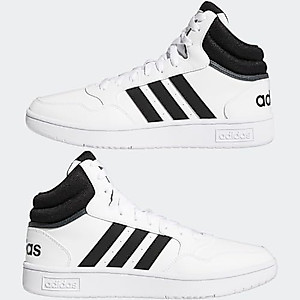 adidas Adult Hoops 3.0 Mid Core Black/Core Black/White 13