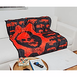 Gears of War Crimson Omen Guns Lightweight Fleece Throw Blanket | Super Soft Plush Blanket, Cozy Bedding Cover for Sofa and Couch, Room Essentials | Video Game Gifts and Collectibles | 50 x 60 Inches
