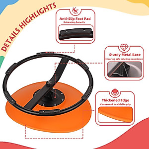 Spinning Chair for Autistic Kids, Sensory Spin Swivel Chair for Autism Children, Sit and Spin Seat, Toddler Toys Indoor/Outdoor, Gifts for Boys Girls Christmas