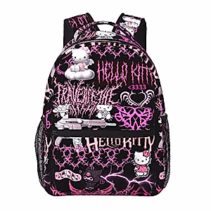 BAMARO Cartoon Anime Backpack for Girls Women Lightweight High Capacity School Bookbag