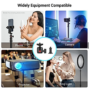 SmallRig Camera Desk Mount Table Stand 15"-35" with 1/4" Ball Head, Adjustable Light Stand, Tabletop C Clamp for DSLR Camera, Ring Light, Live Streaming, Photo Video Shooting - 3488