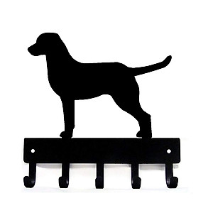 The Metal Peddler Chesapeake Bay Key Holder Hanger - Small 6 inch Wide with 5 Hooks - Made in USA