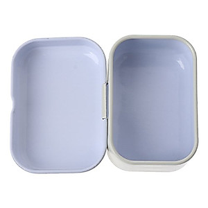 HELYZQ Flower Tin Trinket Jewelry Coin Box Tinplate Storage Case Small Rectangular