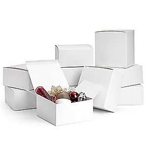 12 Pack White Gift Box,8 x 8 x4 Inch,Gift Box for Present,Cardboard Gift Boxes with Lids for Birthday,Party,Valentine's Day,Wedding