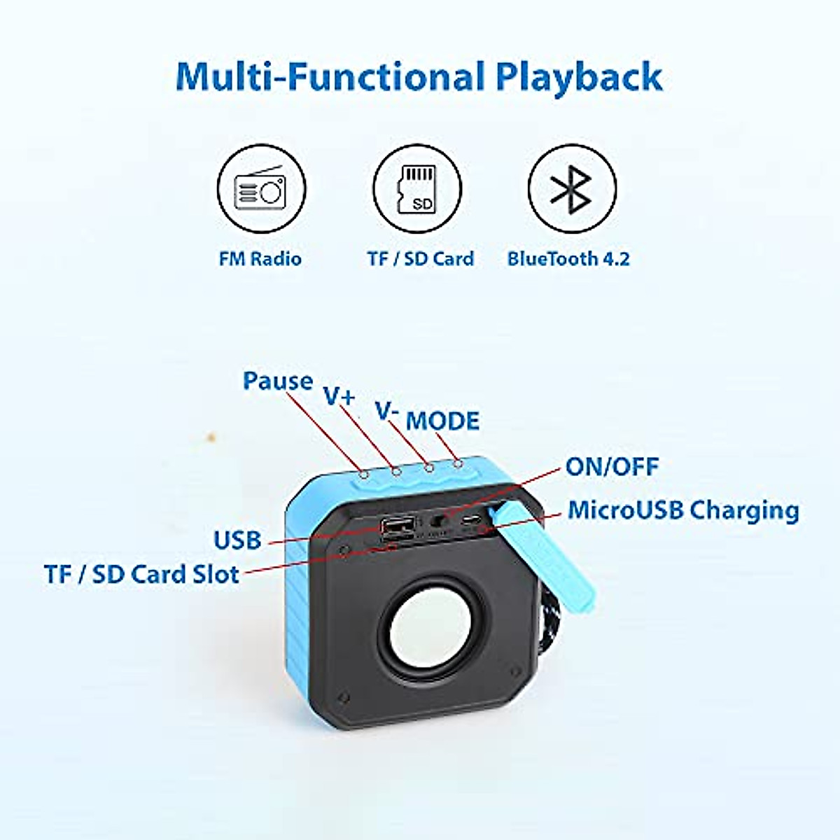 TEK STYZ IPX7 Speaker Compatible with Your Bose Soundlink Mini II with 13H Waterproof Playtime, Indoor, Outdoor Travel 1500 (RED)