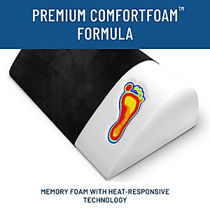 Everlasting Comfort Lumbar Support Pillow & Foot Rest Set for Office, Home, and Gaming - Ergonomic - Enhance Posture & Relieve Back Pain