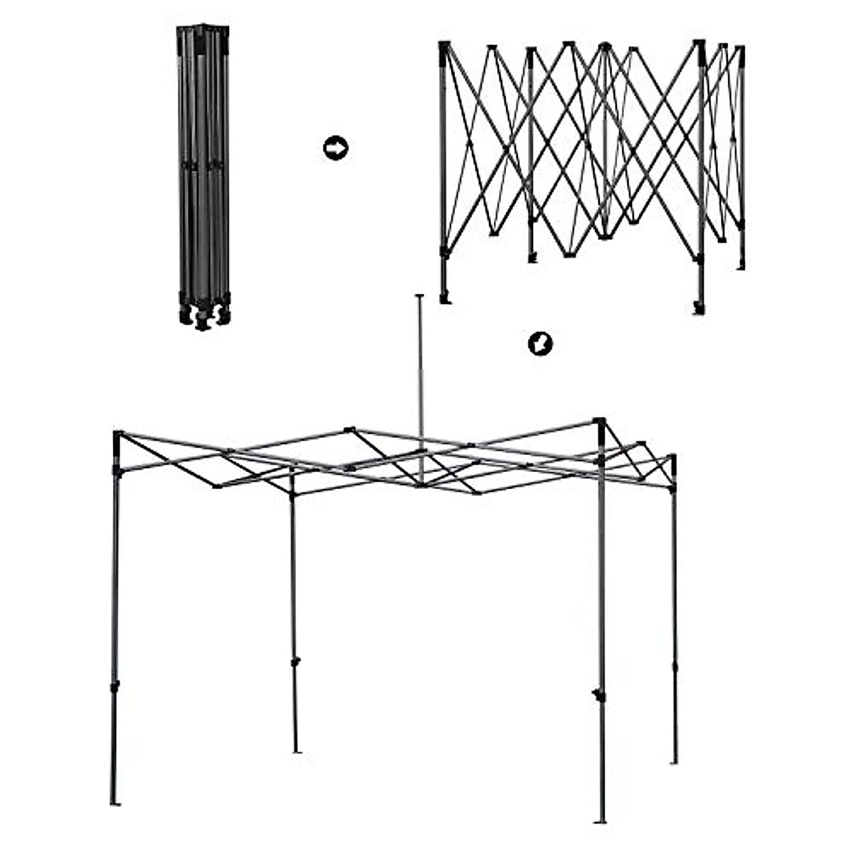 Yaheetech 10x10 Pop Up Canopy Tent, Commercial Instant Heavy Duty Canopy, 500D Waterproof Adjustable Canopy with Wheeled Carry Bag, 4 Sandbags & 4 Stakes, White