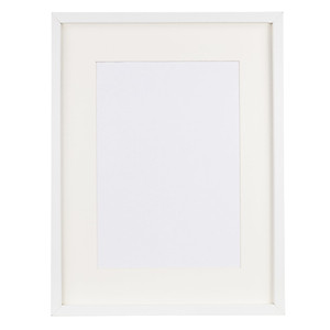 BD ART 12x16 White Picture Frame Made of Wood and High Definition Glass Display Pictures 8x12 with Mat or 12x16 Without Mat - Vertical and Horizontal Wall Mounting