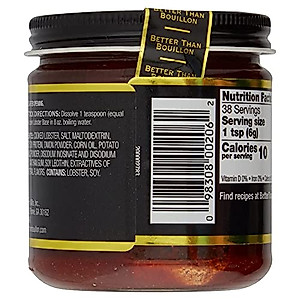 Better Than Bouillon Premium Lobster Base, Made from Select Cooked Lobster & Spices, Makes 9.5 Quarts of Broth 38 Servings, 8 Ounce (Pack of 2)