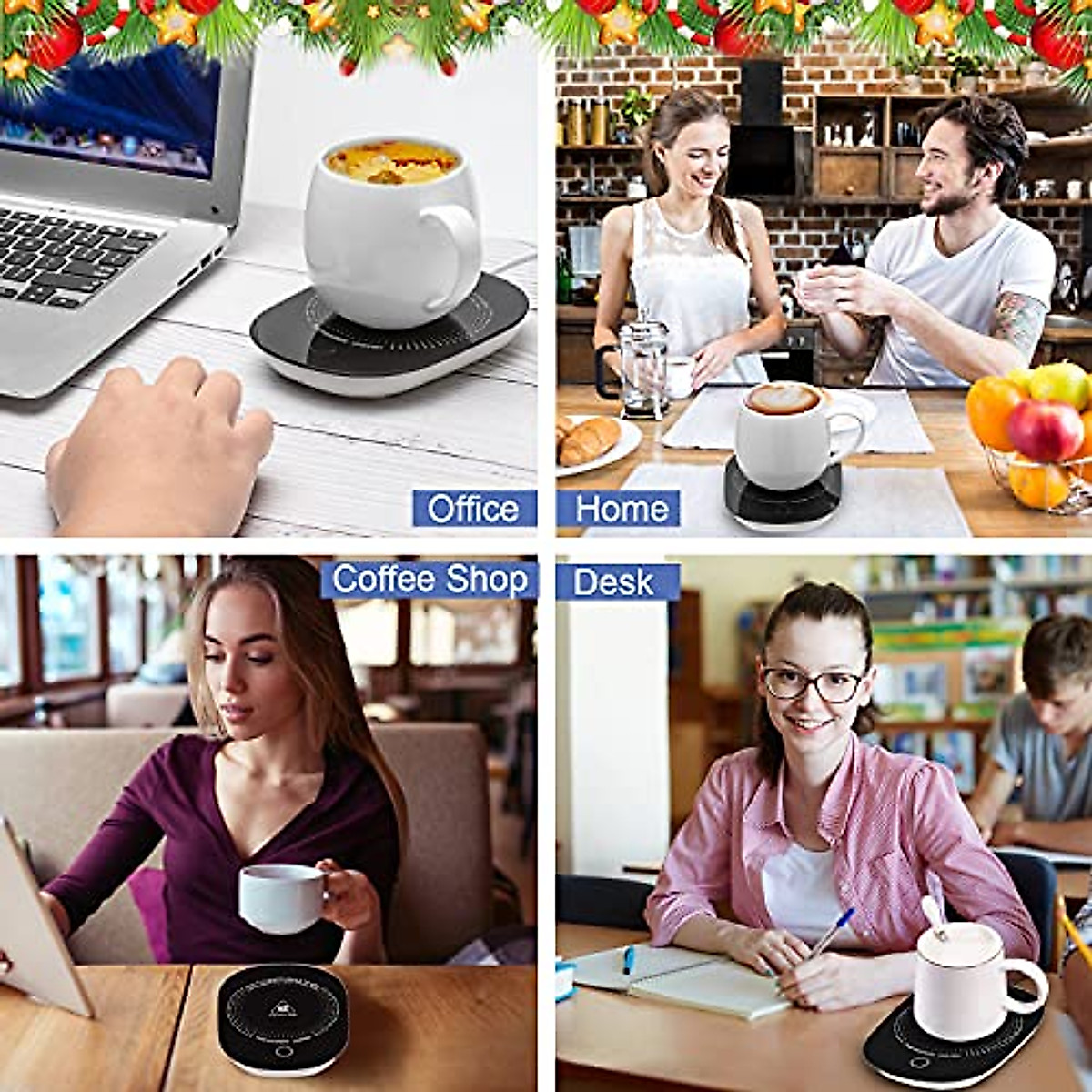Coffee Mug Warmer for Desk with Auto Shut Off, Coffee Cup Warmer for Desk Office Home-Birthday Coffee Gifts