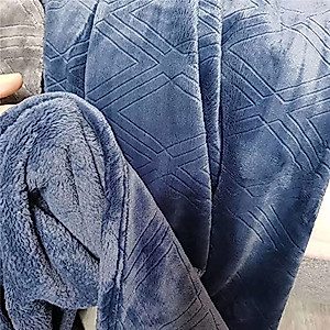 TUNKENCE Fleece Throw Blanket for Couch Sofa Soft Fleece Throw Blanket, no shed no Pilling Lightweight Fuzzy Comfy Textured Flannel Blanket for Couch Knitted Throw Blankets for Kids, Adults, Teens,